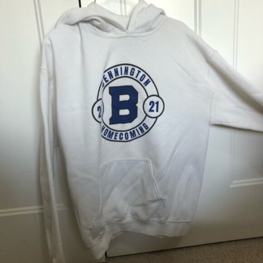 White Bennington Badgers 2021 Homecoming Hoodie Sweat… - Gem